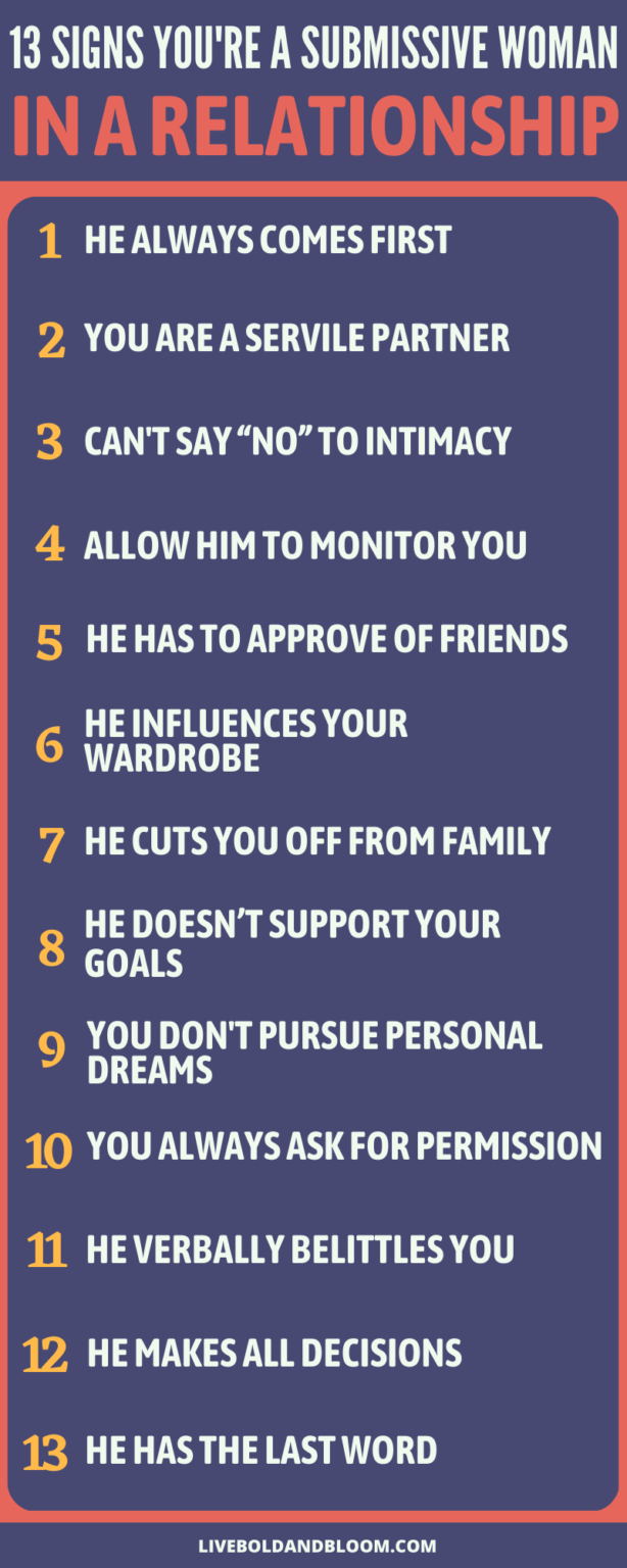 13 Signs You're A Submissive Woman In Your Relationship