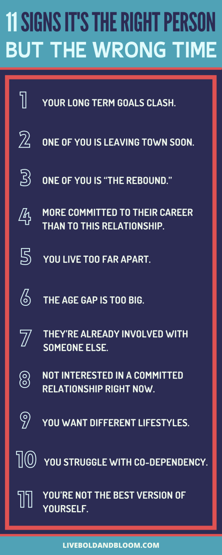 Right Person, Wrong Time: 13 Signs The Timing Is Not Good