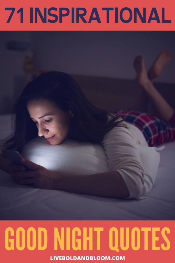 71 Inspirational Goodnight Quotes for Those You Love